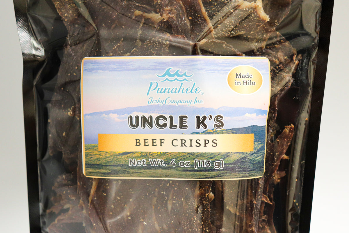 Uncle K's Beef Crisps | Punahele Jerky Company